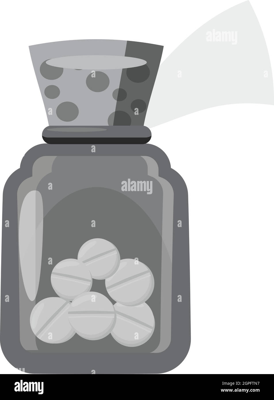 Cartoon medicine bottle capsule icon hi-res stock photography and ...