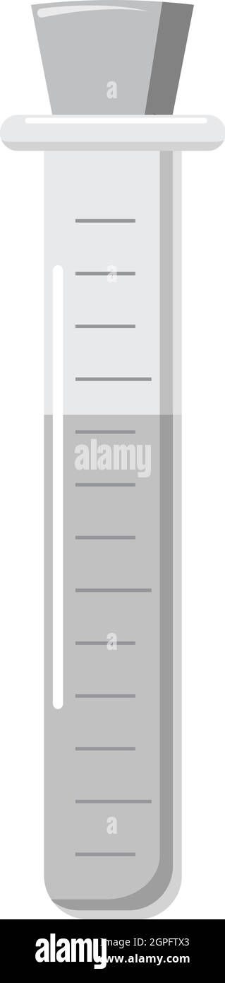 Test tube icon, gray monochrome style Stock Vector Image & Art - Alamy