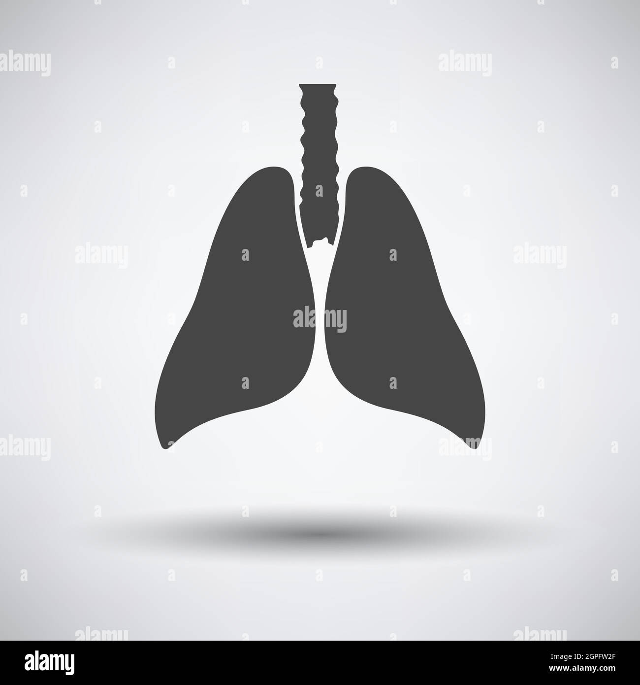 Human Lungs Icon Stock Vector Image & Art - Alamy