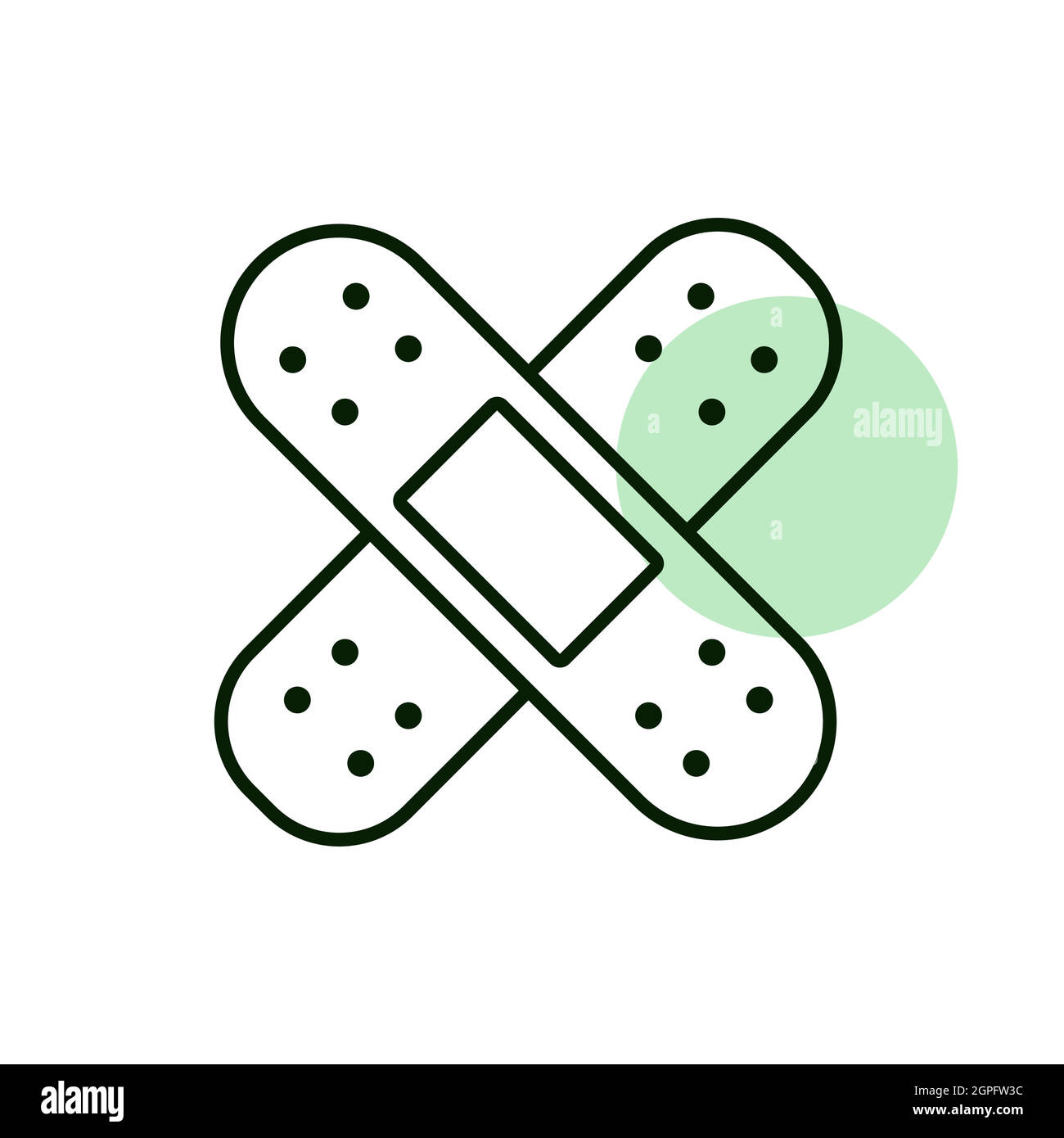 Adhesive plaster vector icon. Medical sign Stock Vector Image & Art - Alamy