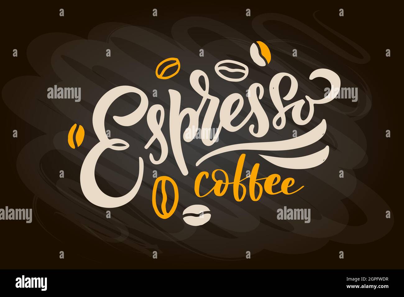 Coffee menu lettering, coffee to go cup. Modern calligraphy coffee ...