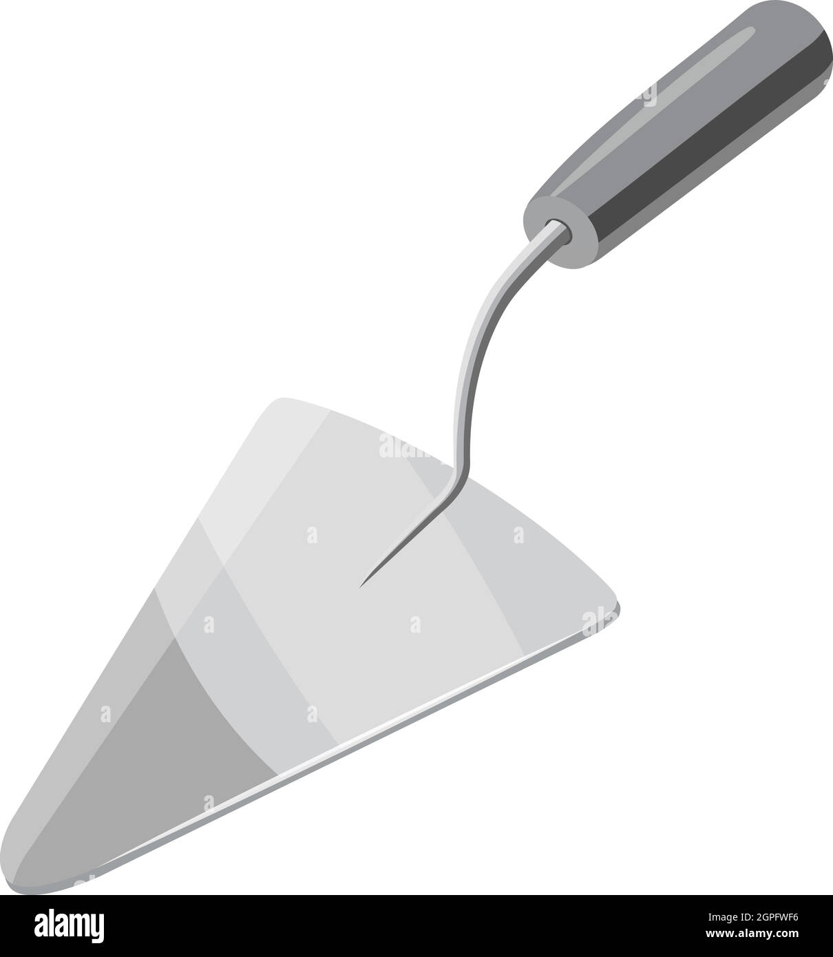 Construction trowel icon, gray monochrome style Stock Vector Image ...