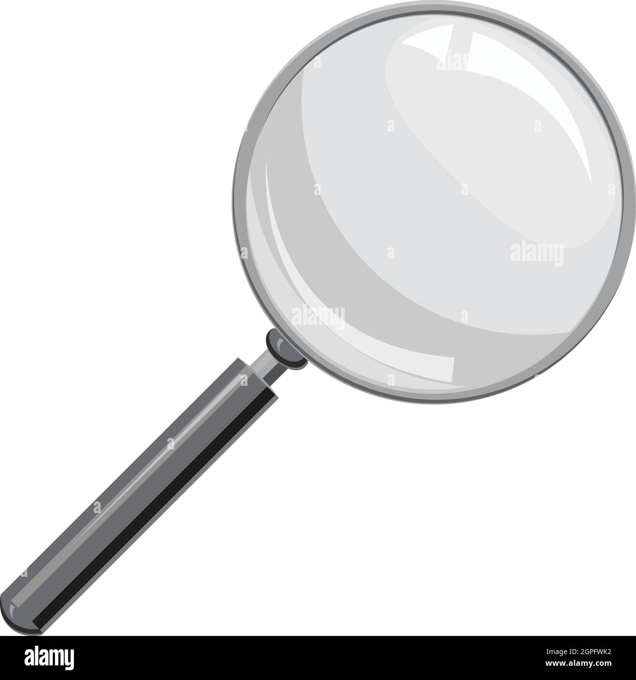 Magnifier icon, gray monochrome style Stock Vector Image & Art - Alamy
