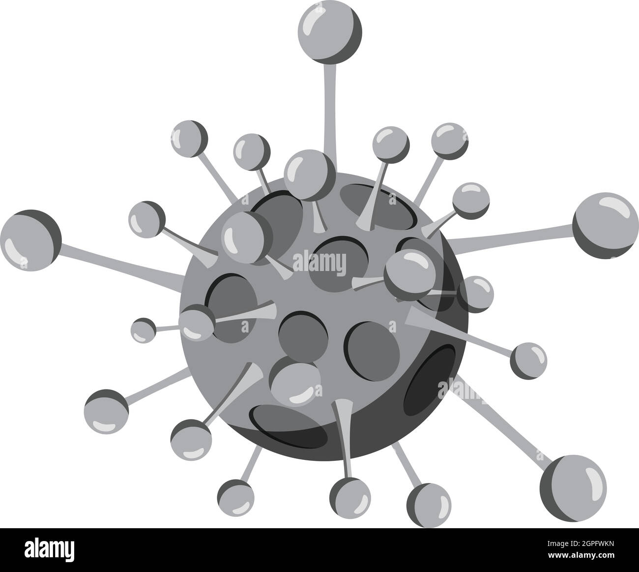 Aids virus icon white Cut Out Stock Images & Pictures - Alamy