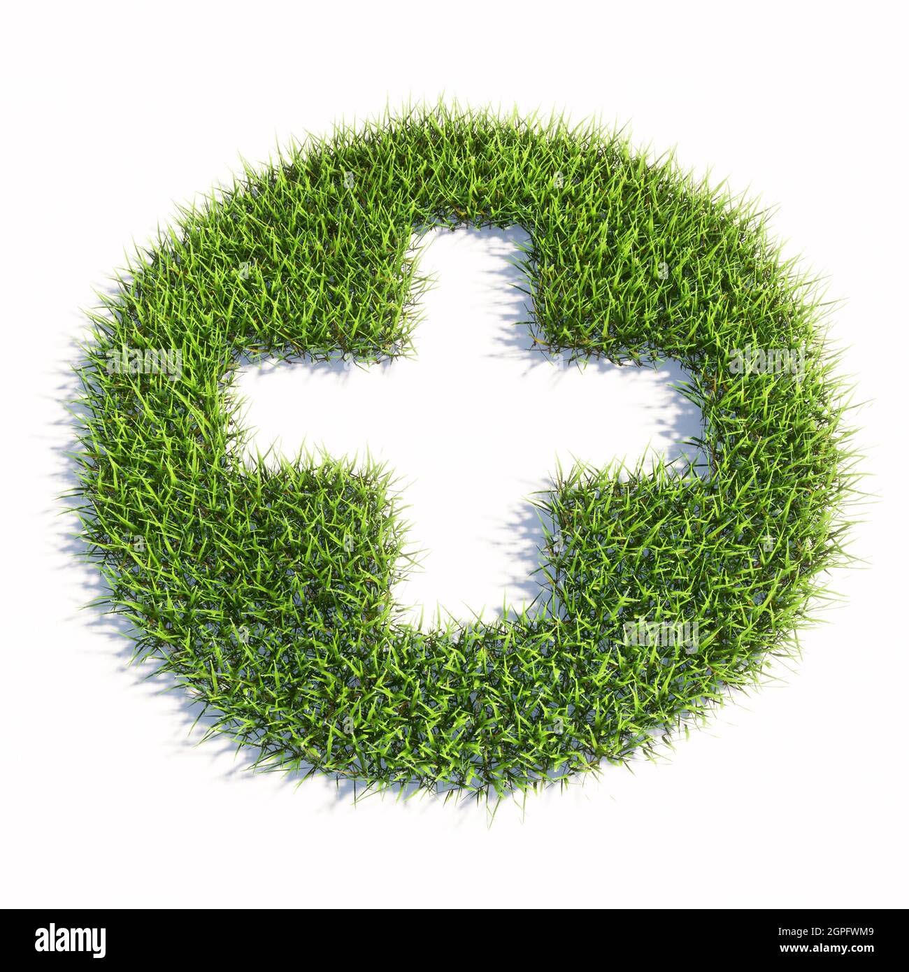 Concept or conceptual green summer lawn grass symbol shape isolated ...