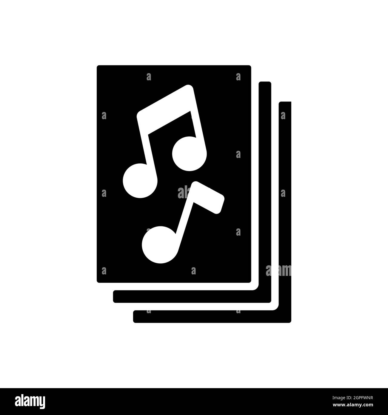 Audio book icon vector Black and White Stock Photos & Images - Alamy