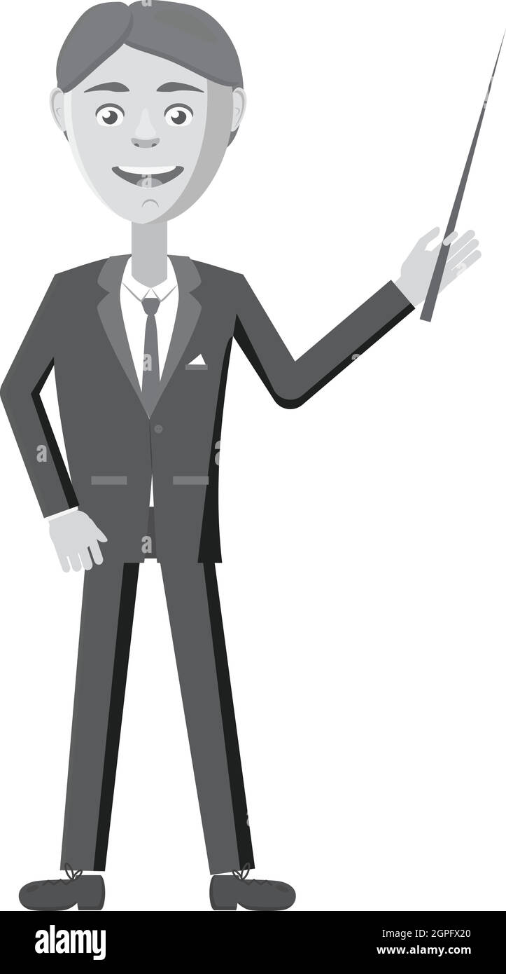 Male businessman icon, gray monochrome style Stock Vector Image & Art ...