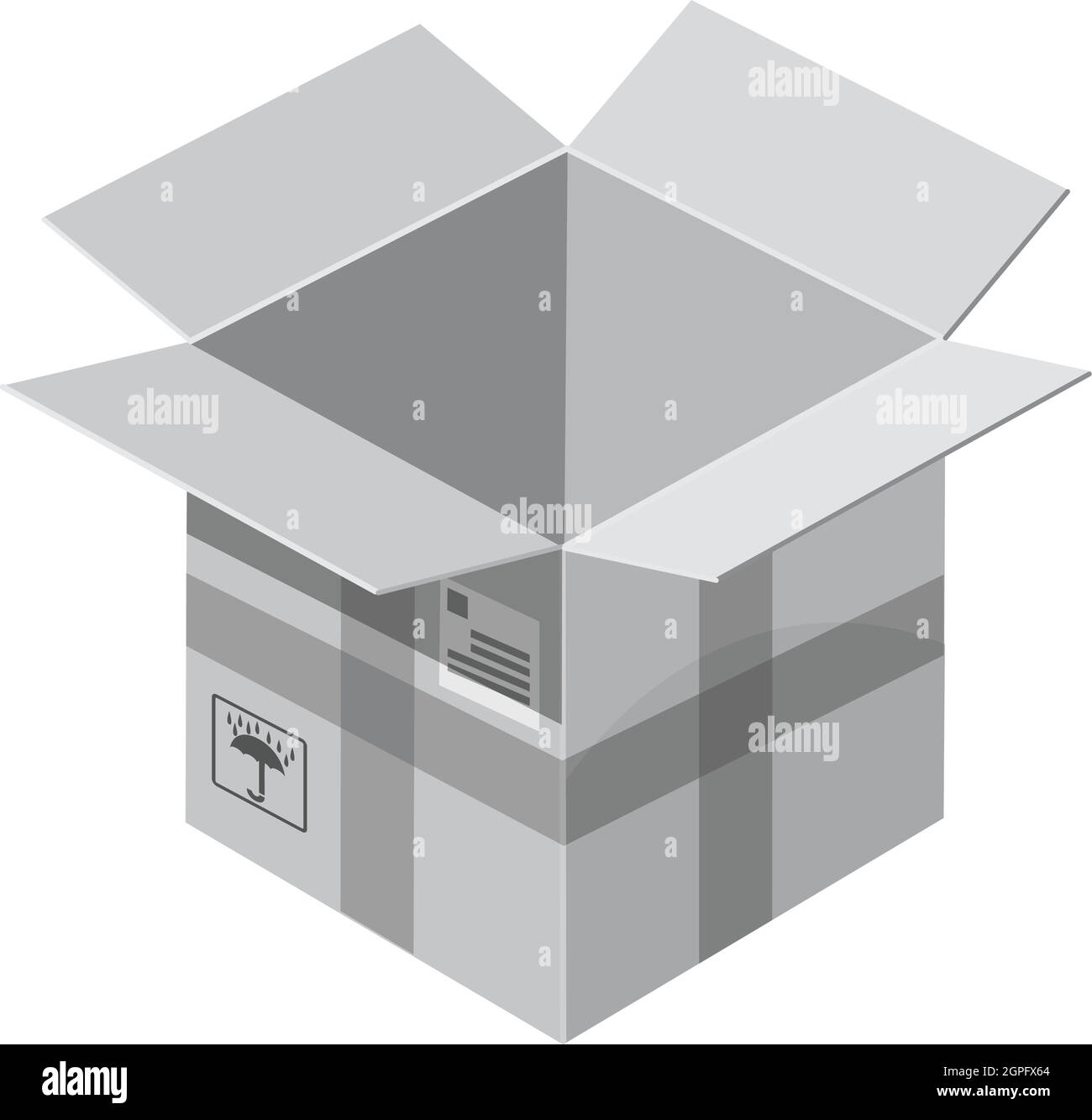 Empty cartoon box Stock Vector Images - Alamy