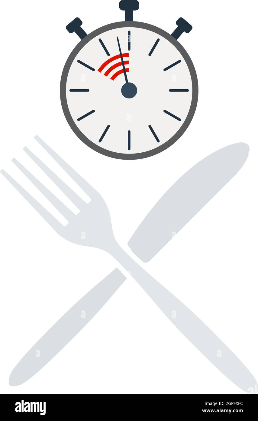 Lunch time sign Stock Vector Images - Alamy