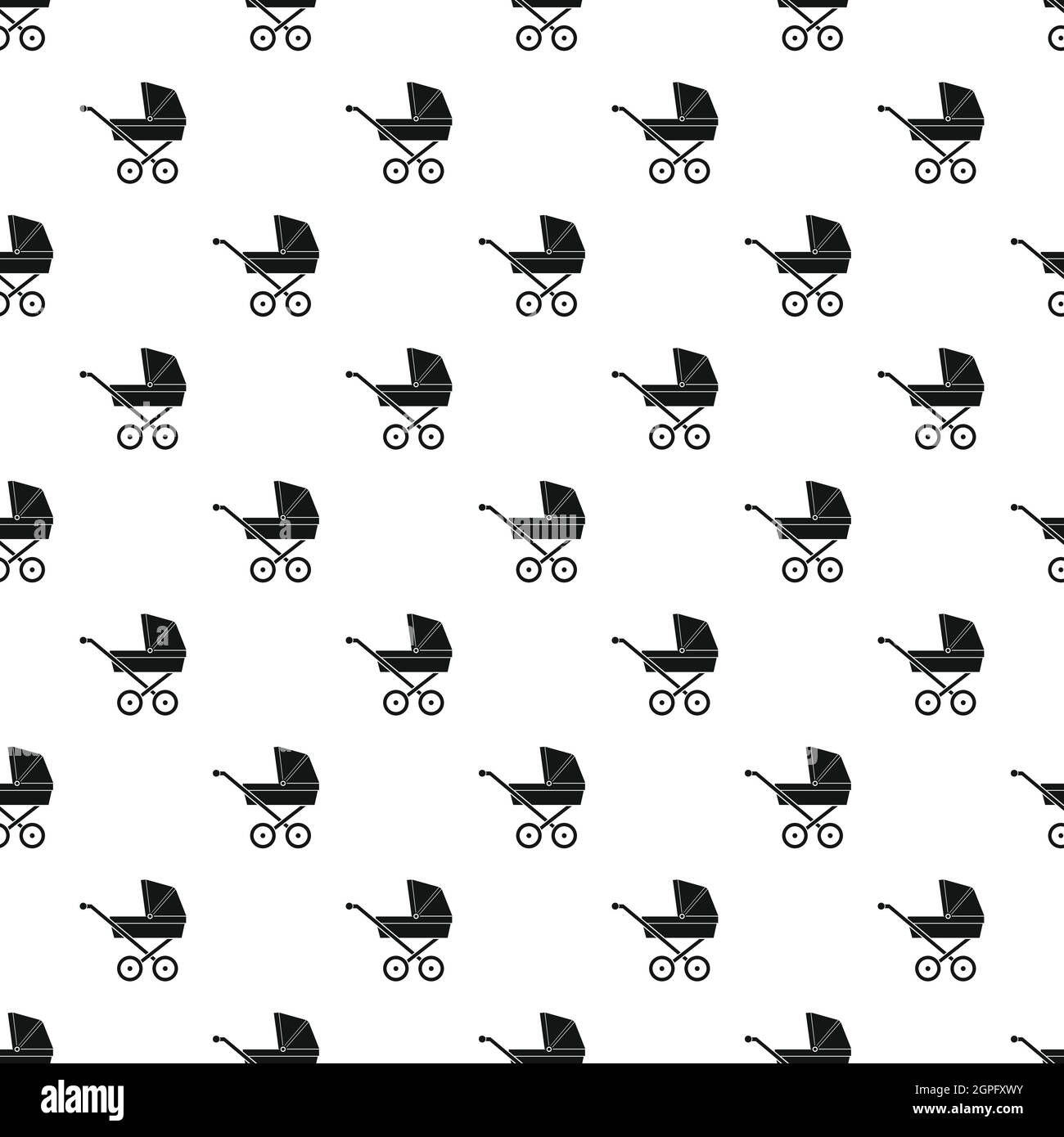 Baby carriage pattern, simple style Stock Vector Image & Art - Alamy