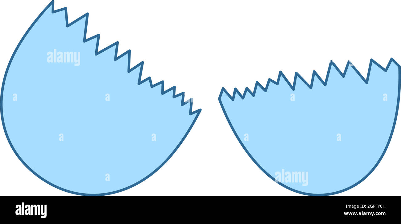 Empty Egg Shell Icon Stock Vector Image & Art - Alamy
