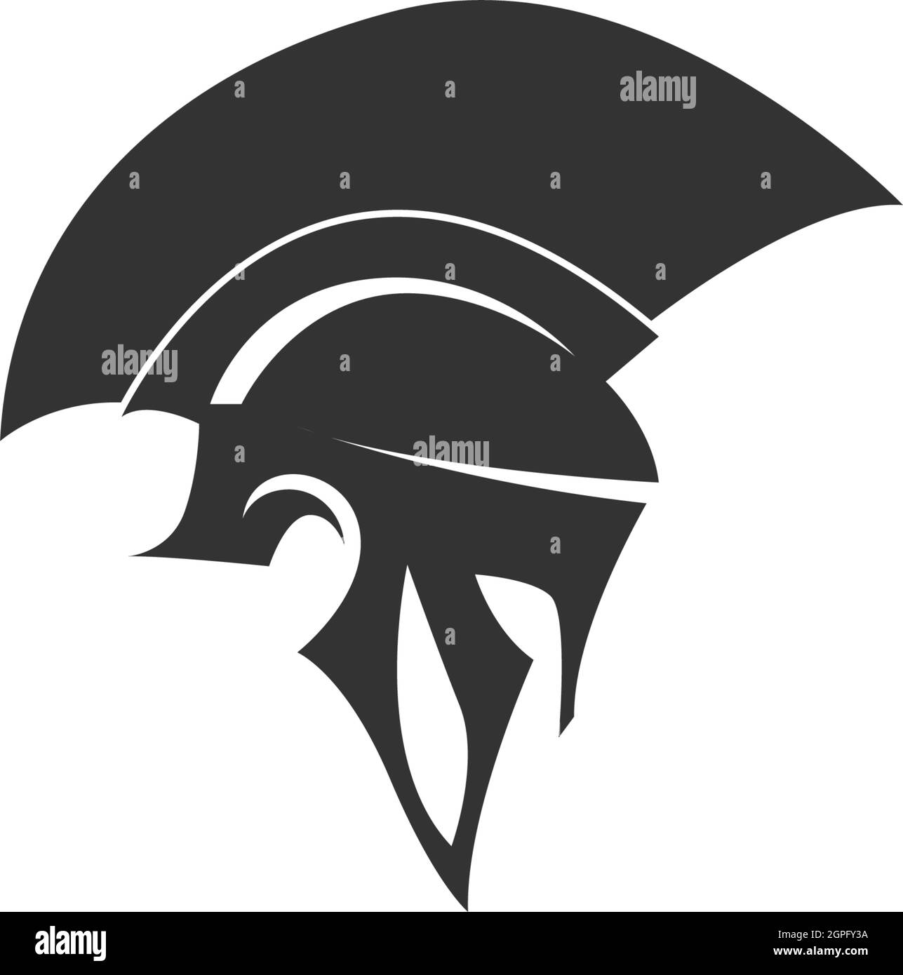 Gladiator head icon logo design concept vector illustration Stock ...