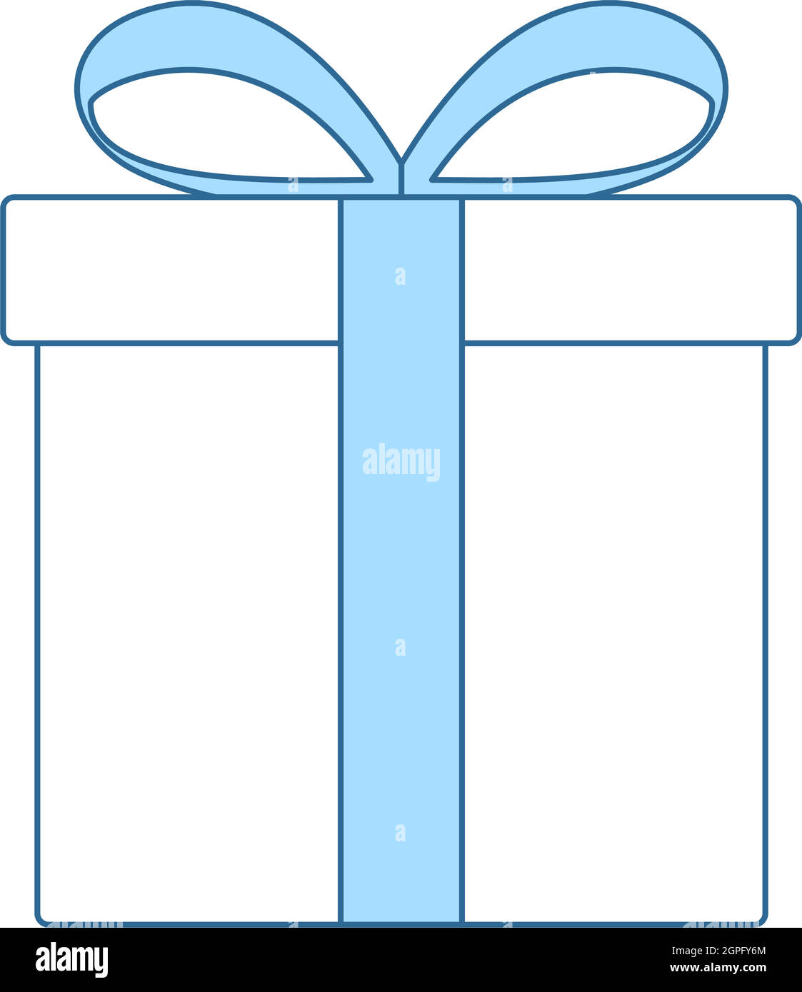 Line open present box Stock Vector Images - Alamy