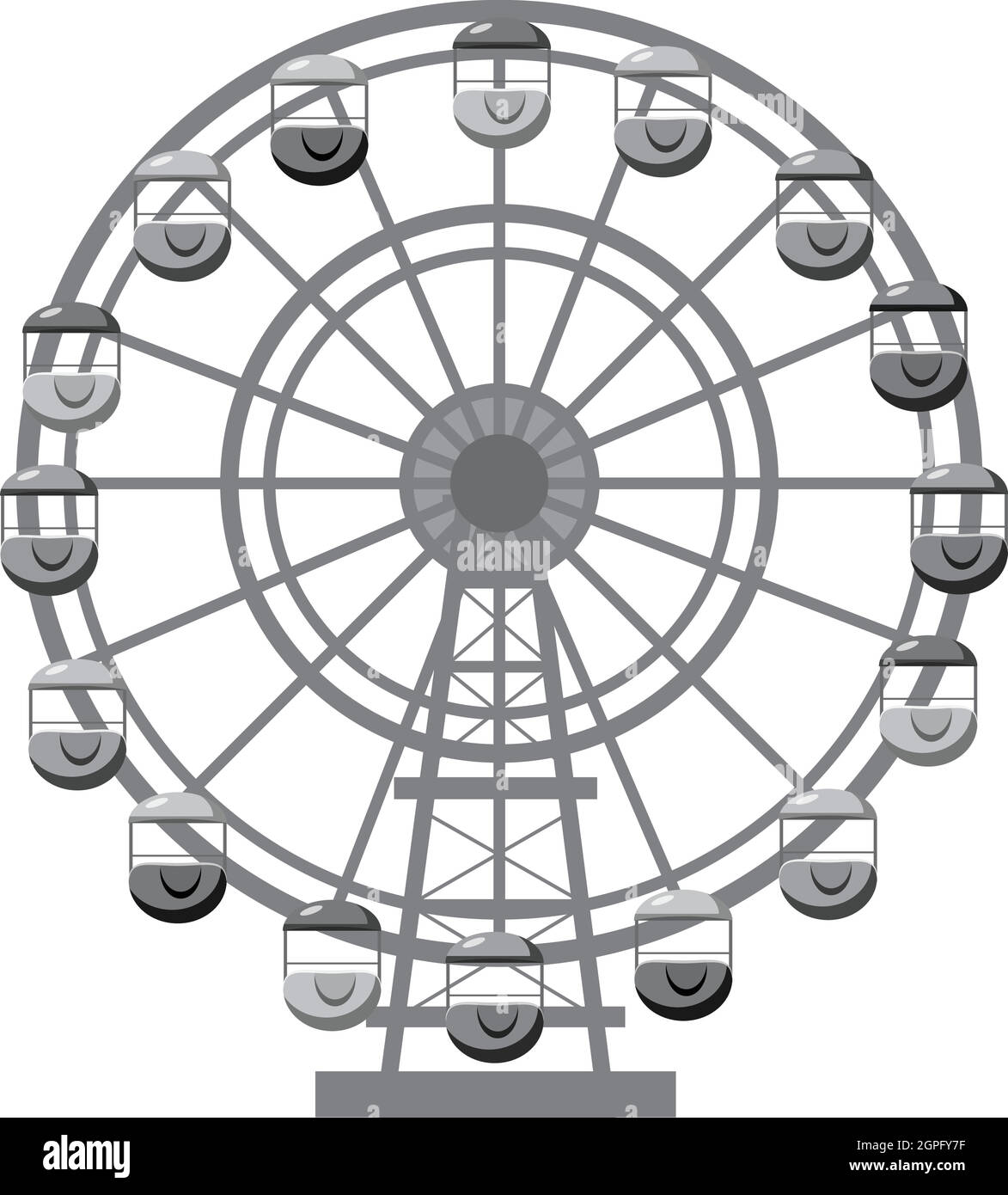 Monochrome roundabout Stock Vector Images - Alamy