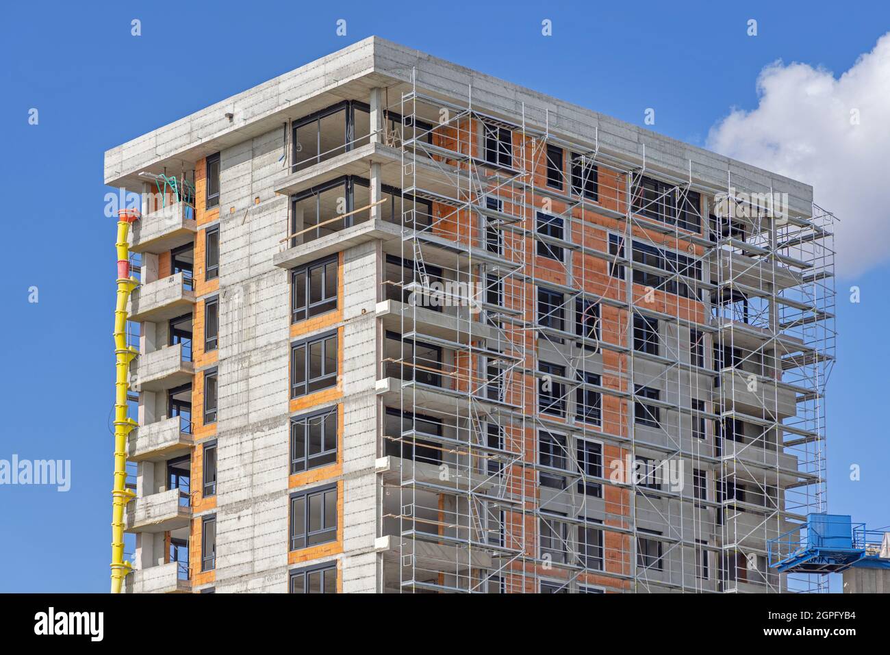 Residential Building Construction Site Steel Scaffolding Equipment ...