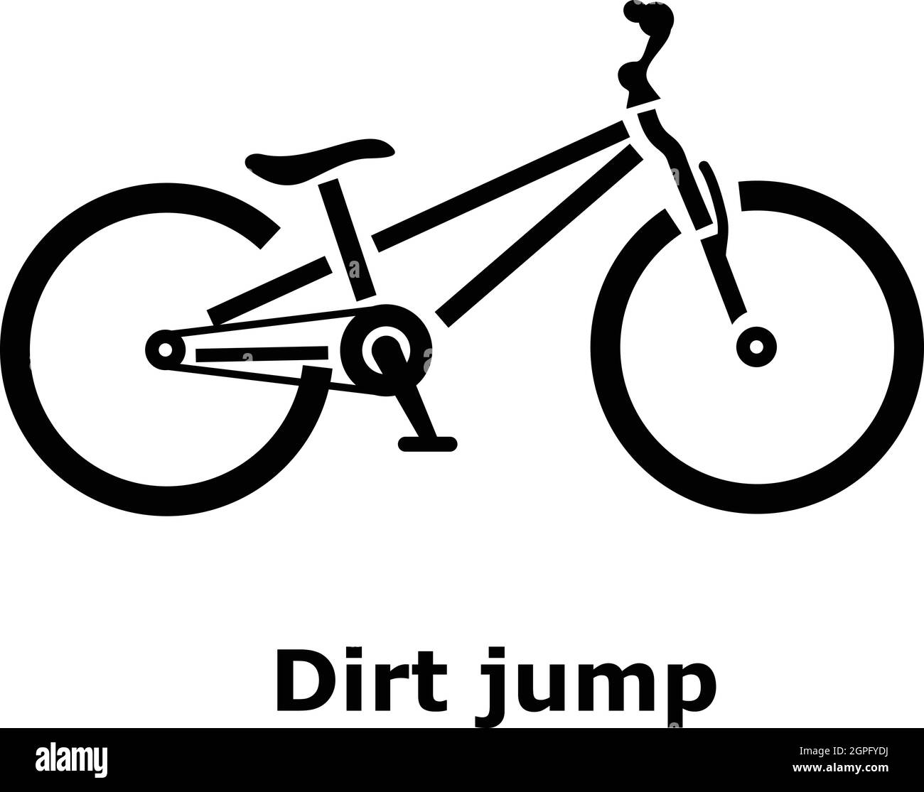 Dirt jump bike icon, simple style Stock Vector Image & Art - Alamy