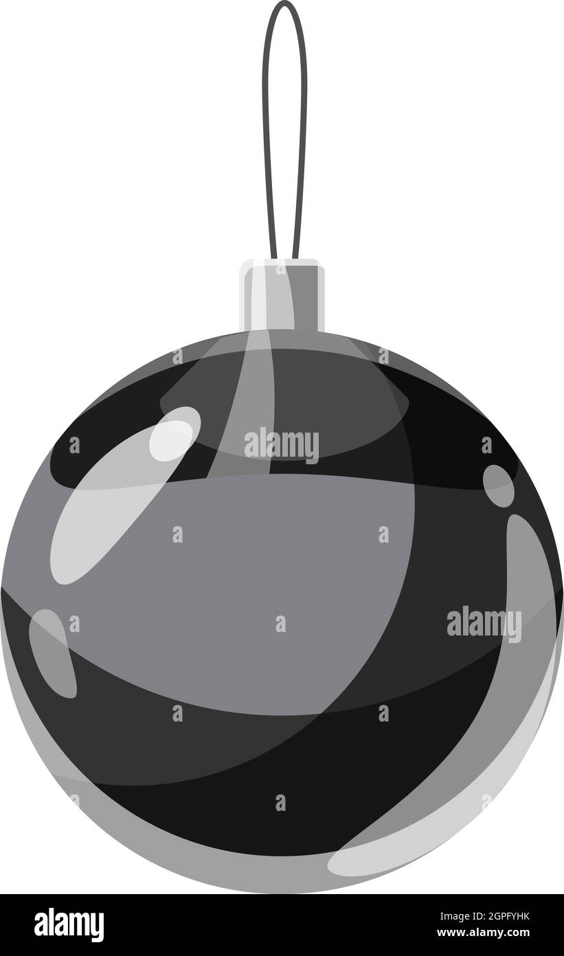 Cartoon style christmas ball Black and White Stock Photos & Images - Alamy