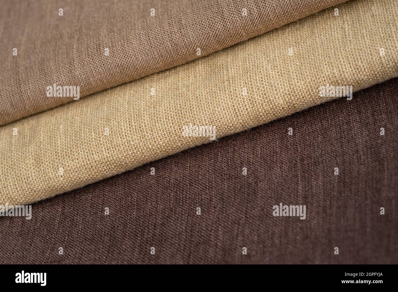 Brown linen pattern texture background. Stripes of fabric Stock Photo ...