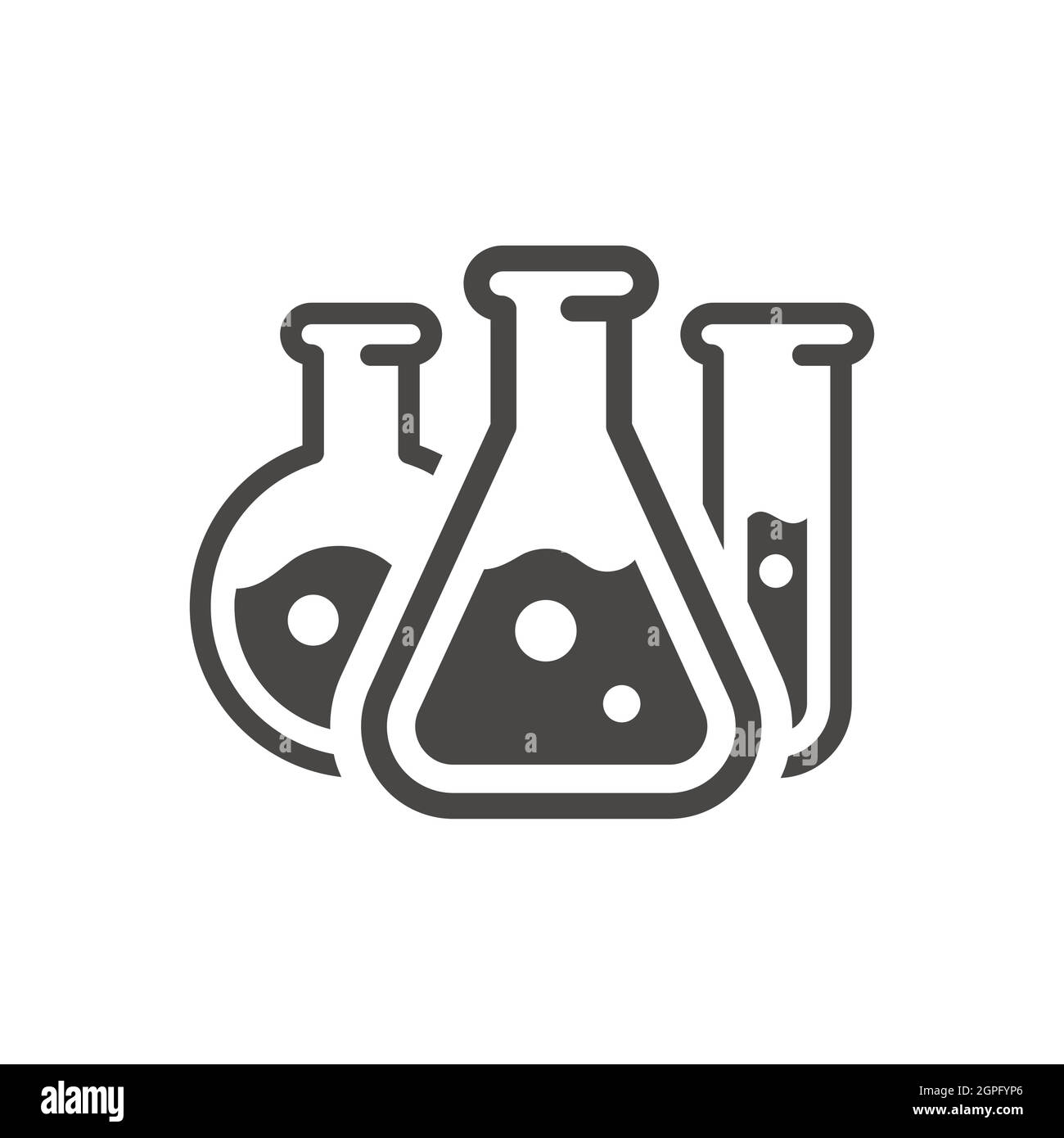 Lab flask icon vector hi-res stock photography and images - Alamy