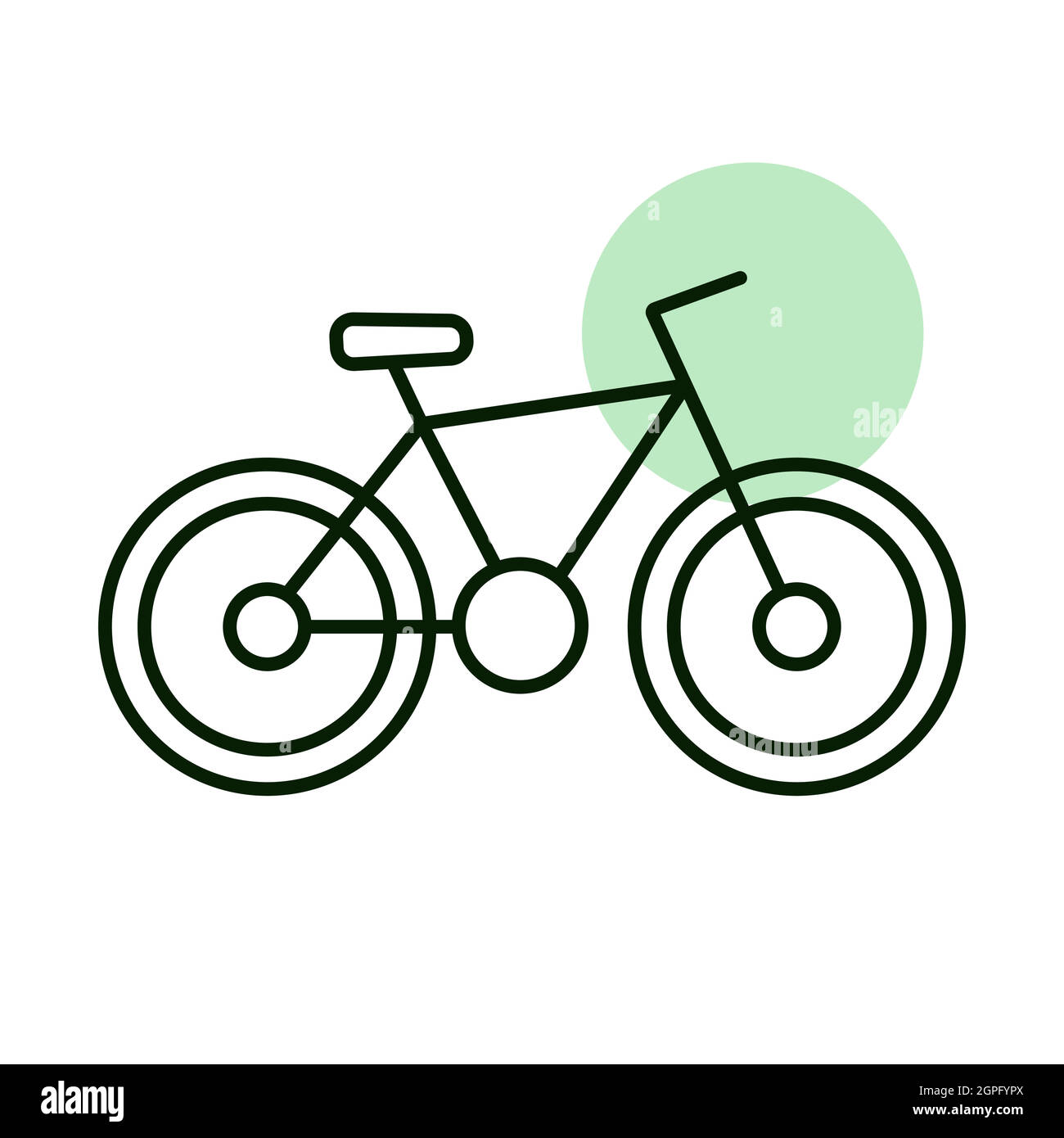 Bicycle symbol Cut Out Stock Images & Pictures - Alamy