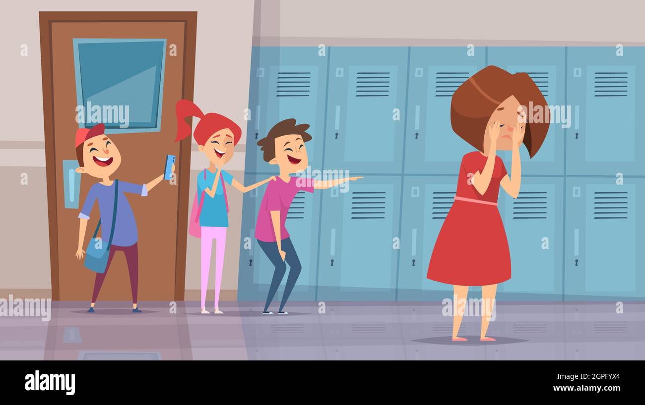 Bullying cartoon hi-res stock photography and images - Alamy