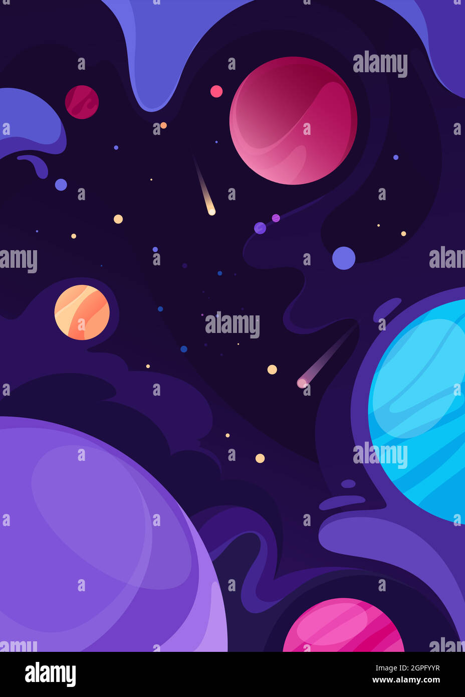 Futuristic space poster hi-res stock photography and images - Alamy