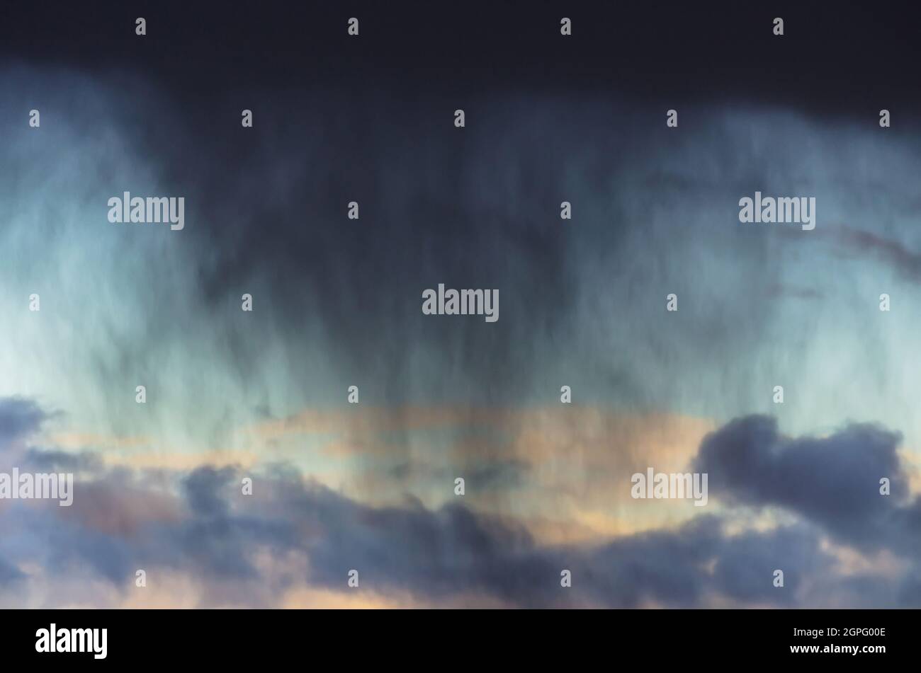 Background image of cloudy sky with lightning and rain Stock Photo - Alamy
