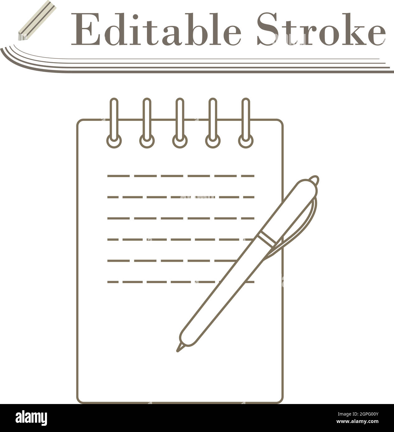 Editable notebook hi-res stock photography and images - Alamy