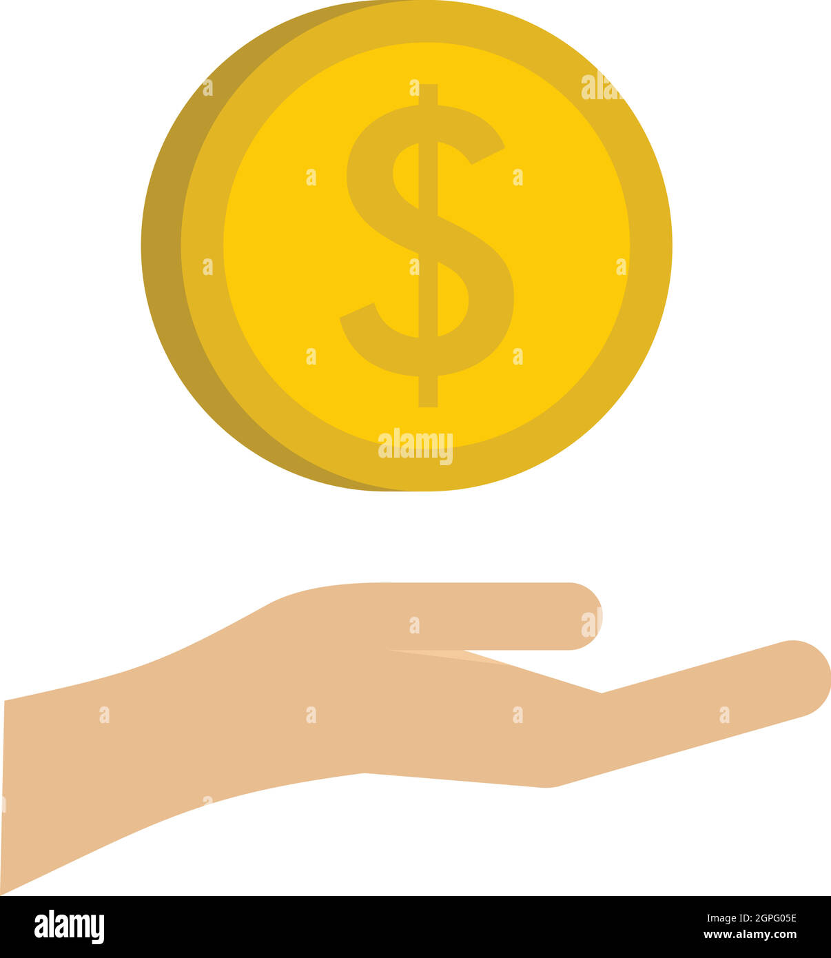 Coin logo, flat style Stock Vector Image & Art - Alamy