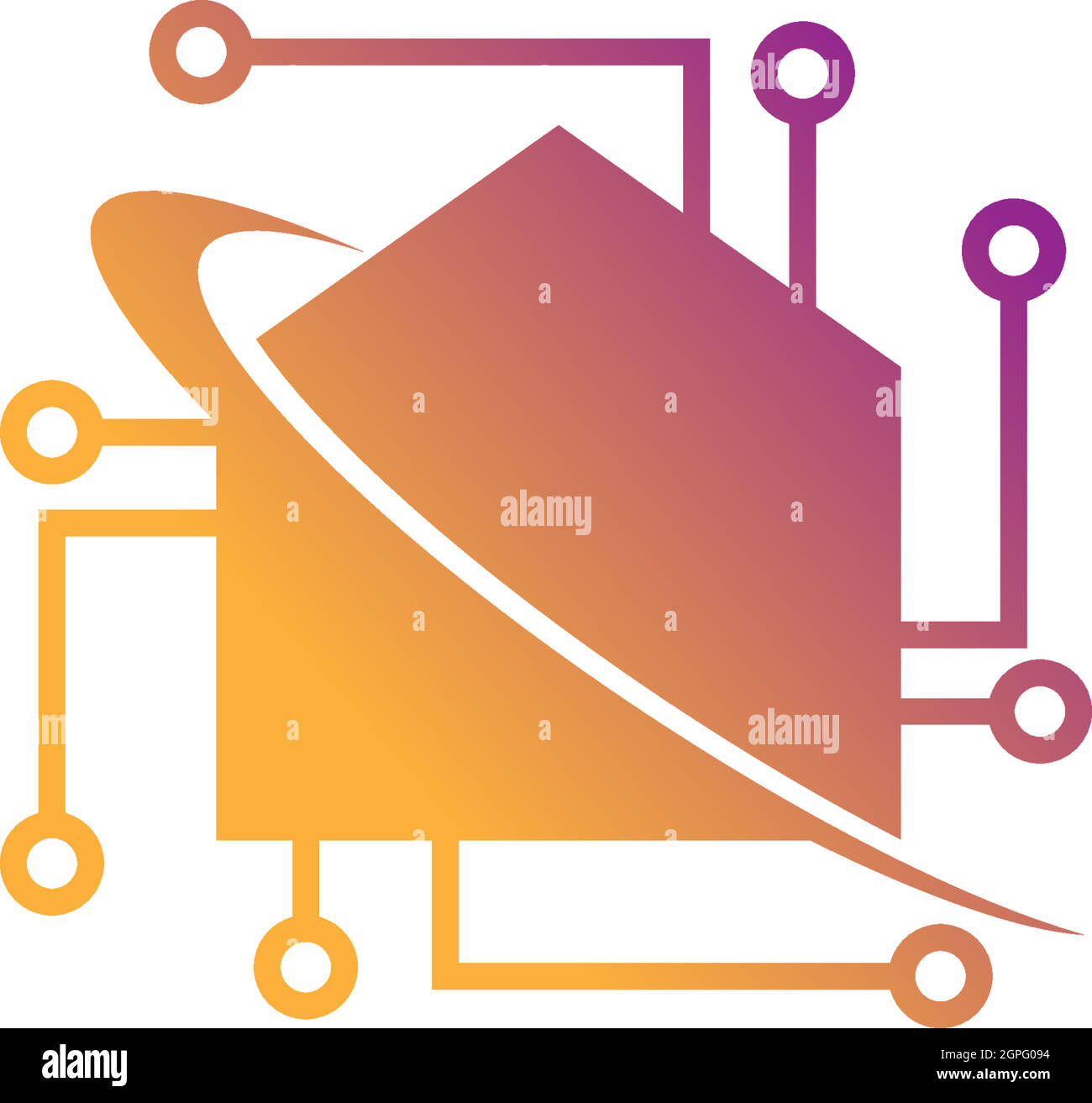 Smart Home logo icon design concept illustration template Stock Vector ...