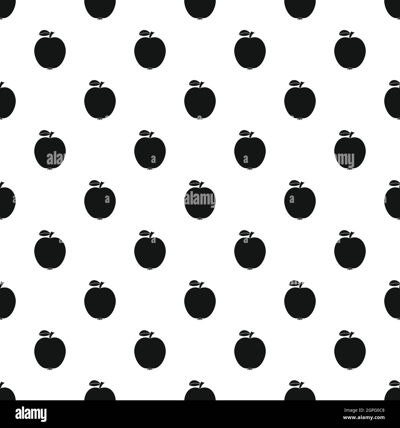 Apple pattern, simple style Stock Vector Image & Art - Alamy