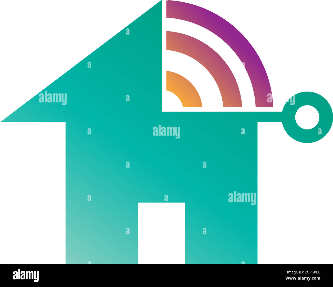 Smart Home logo icon design concept illustration template Stock Vector ...