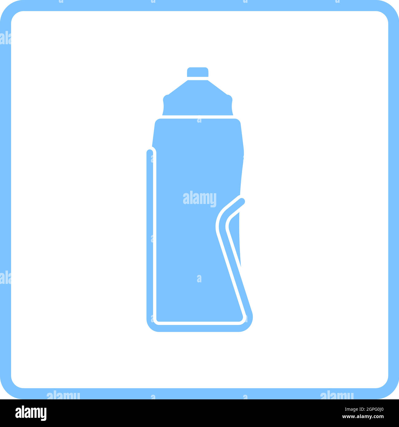 Blue metal water bottle Stock Vector Images - Alamy