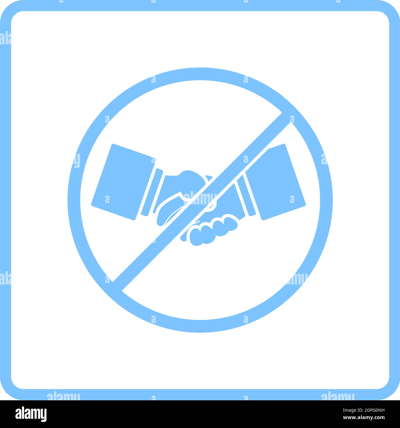 No Hand Shake Icon Stock Vector Image & Art - Alamy