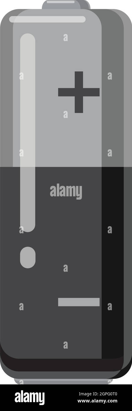 Battery icon, gray monochrome style Stock Vector Image & Art - Alamy
