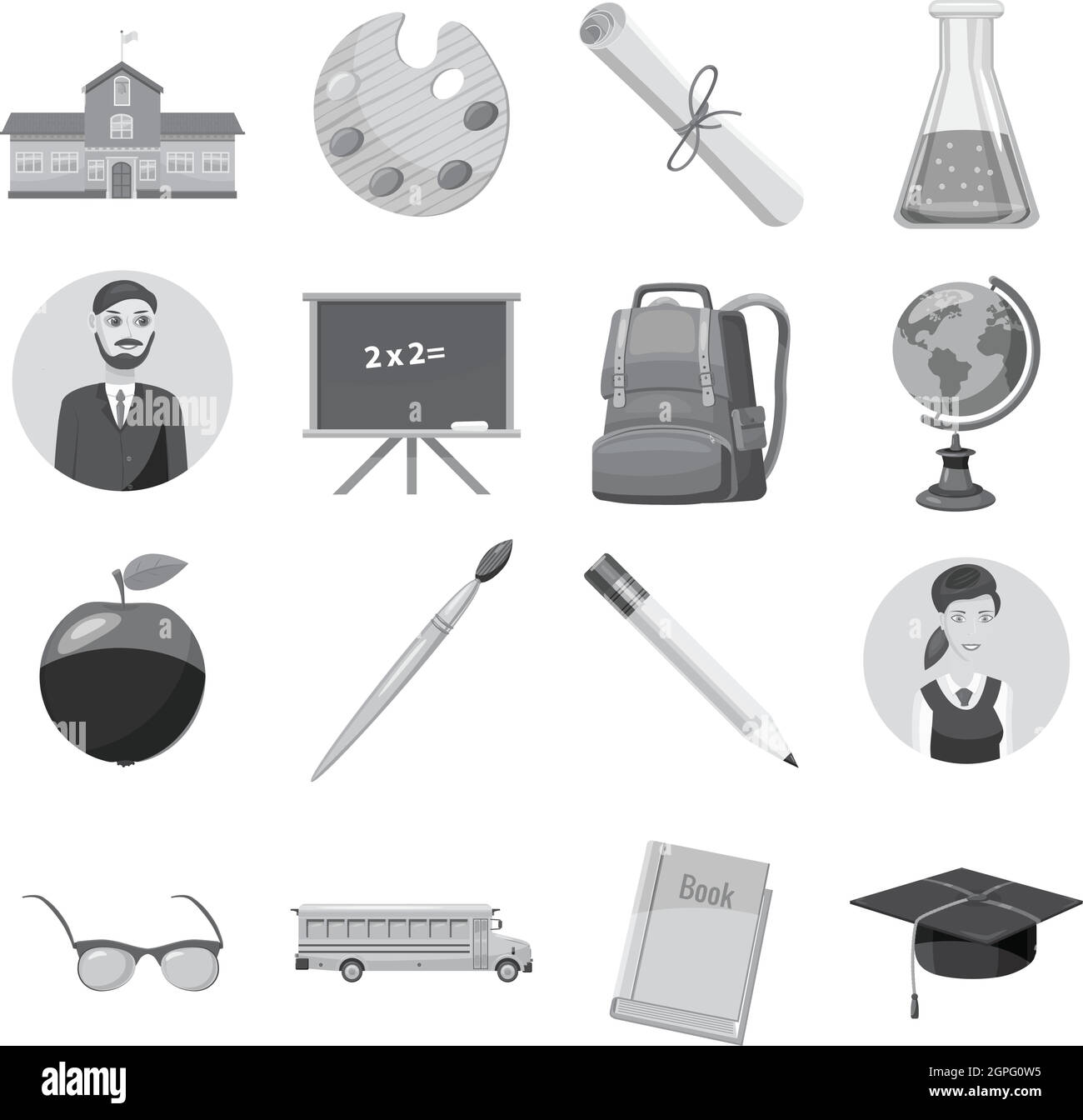 Male female school teacher Cut Out Stock Images & Pictures - Alamy