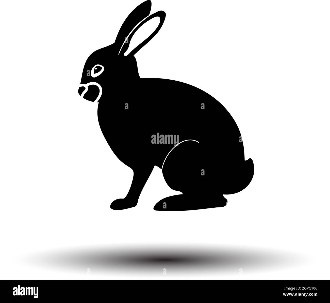 Easter Rabbit Icon Stock Vector Image & Art - Alamy