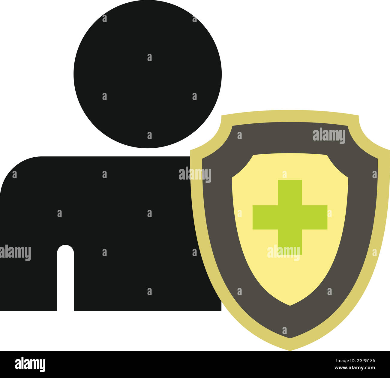 Cross protection icon, flat style Stock Vector Image & Art - Alamy