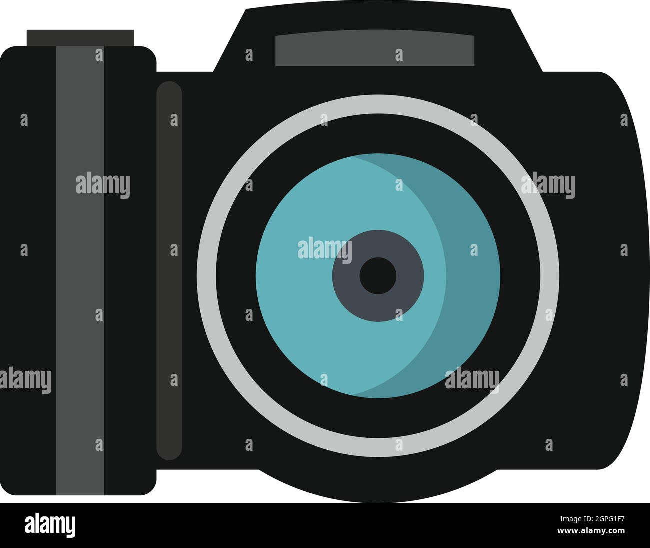 Photocamera icon, flat style Stock Vector Image & Art - Alamy