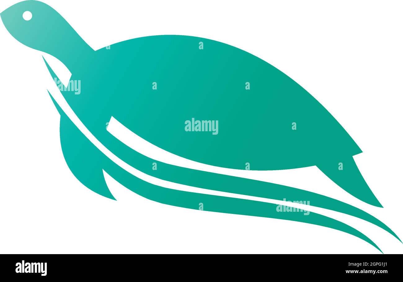 Turtle logo icon vector template illustration design concept Stock ...