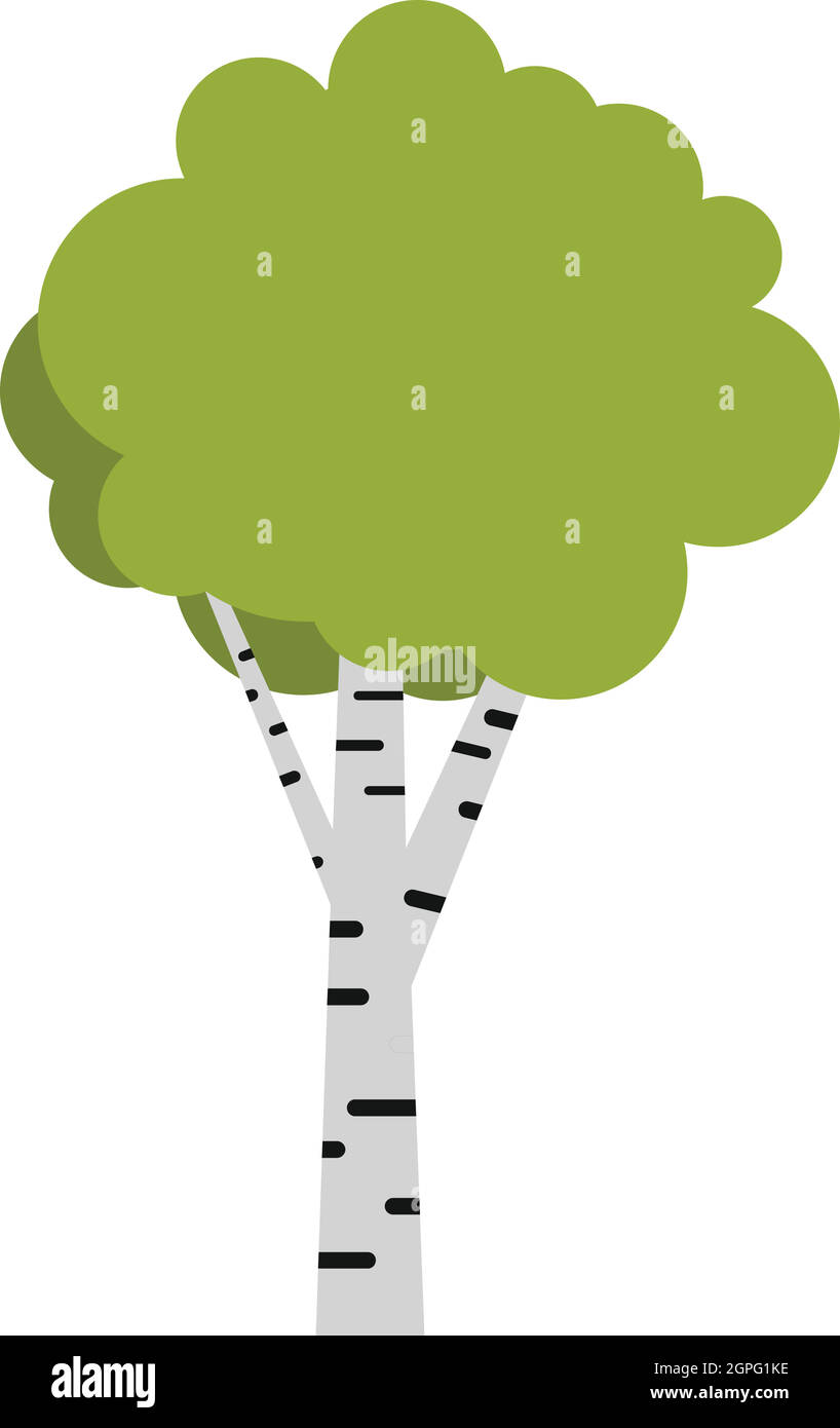 Beautiful birch tree forest Stock Vector Images - Alamy
