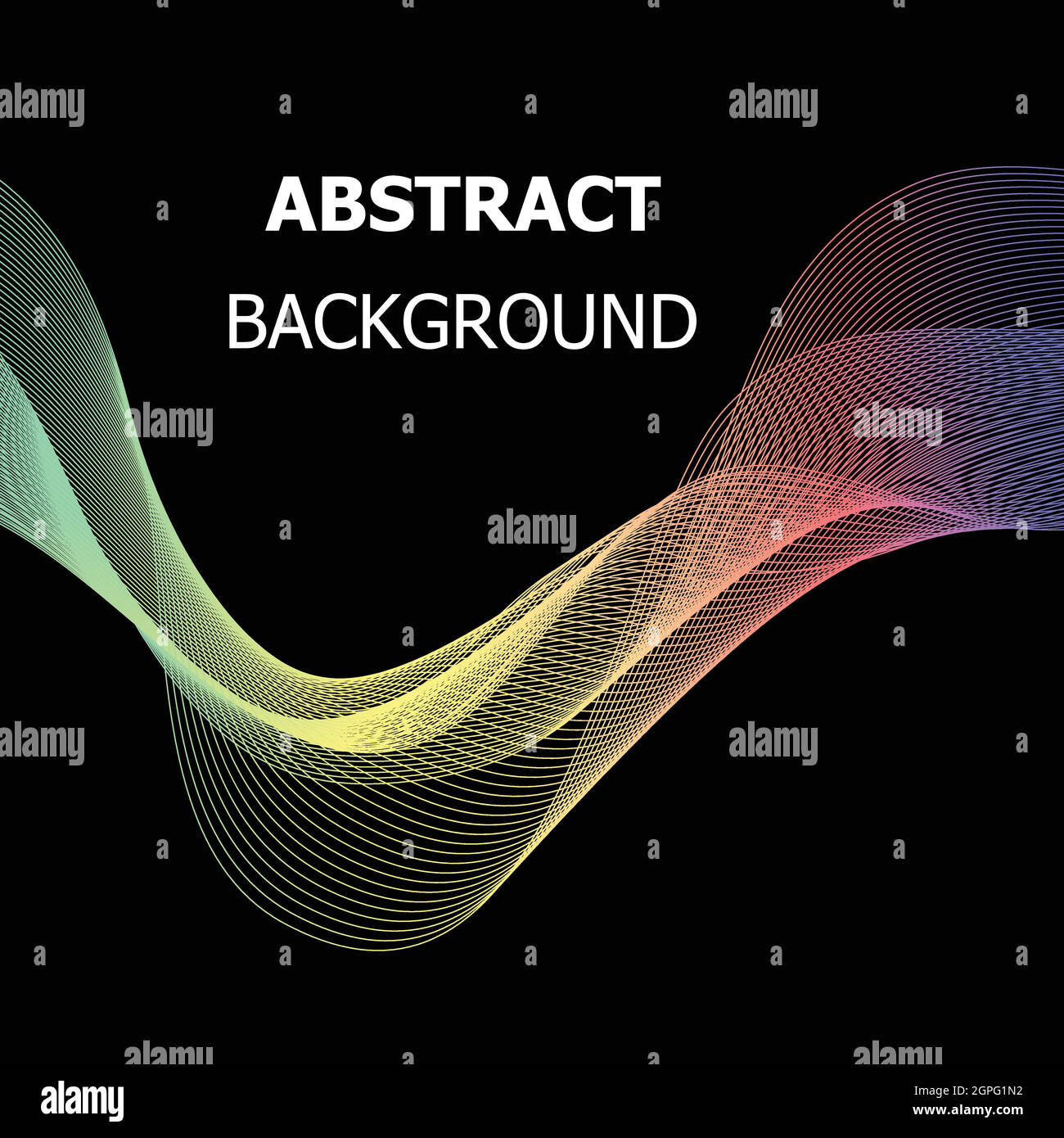 Abstract background with colourful wave Stock Vector Image & Art - Alamy