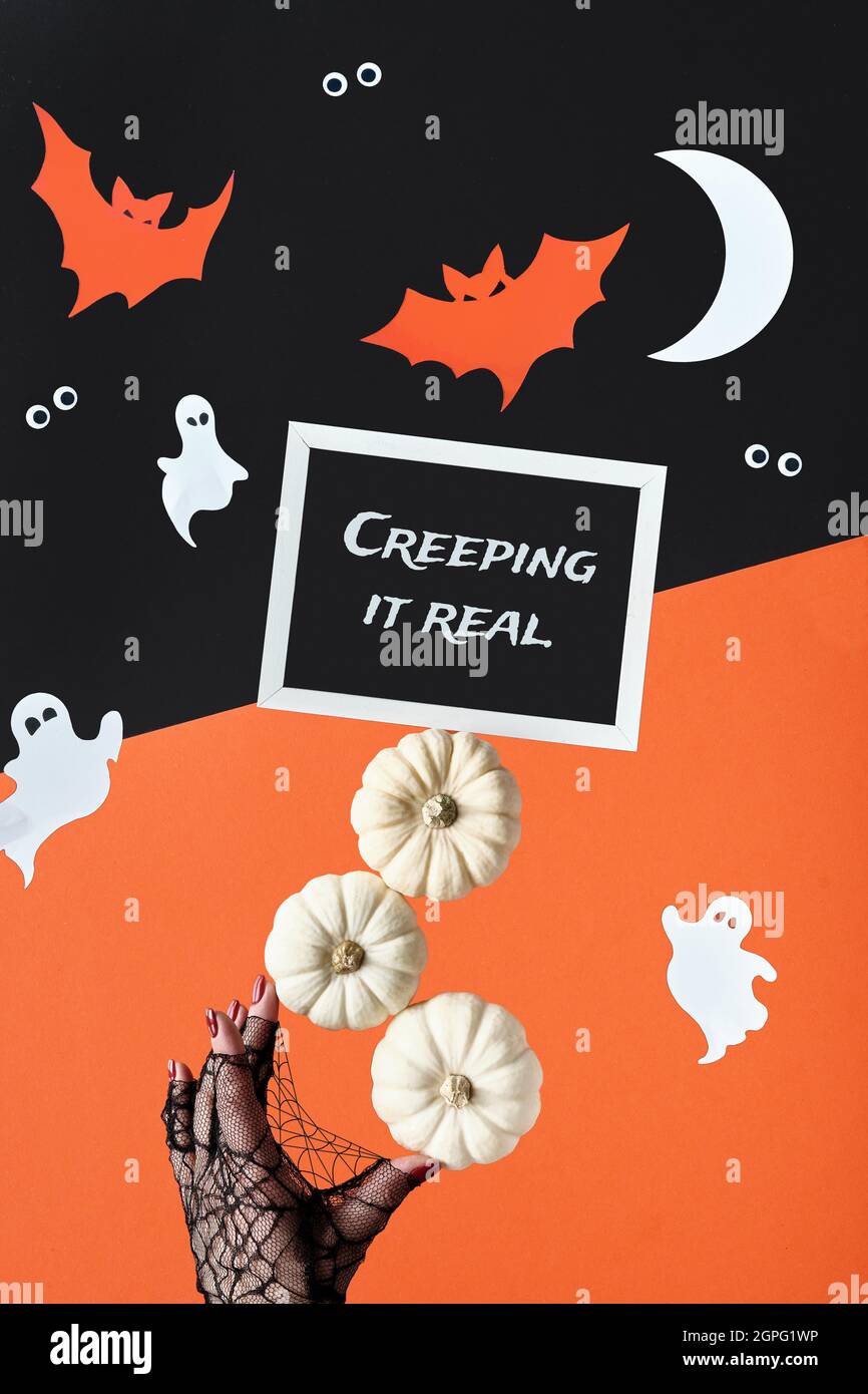 Creeping hand silhouette hi-res stock photography and images - Alamy