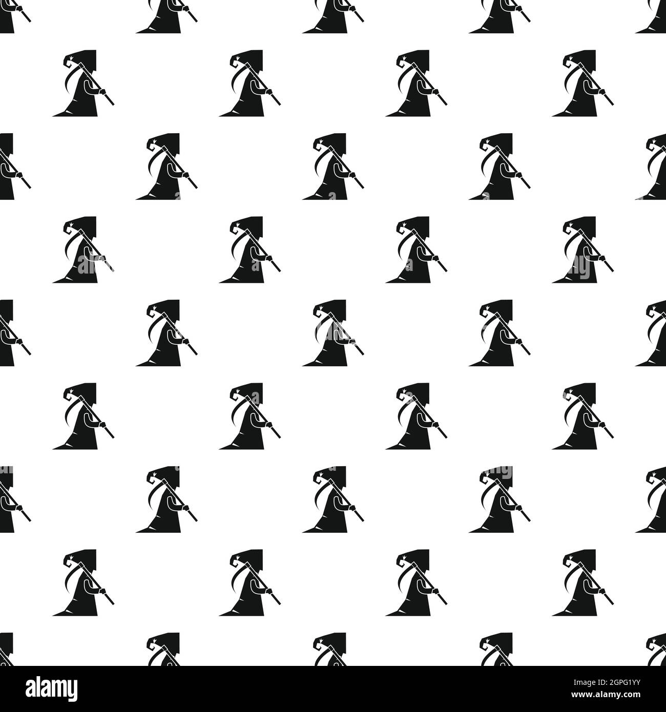Grim reaper pattern, simple style Stock Vector Image & Art - Alamy