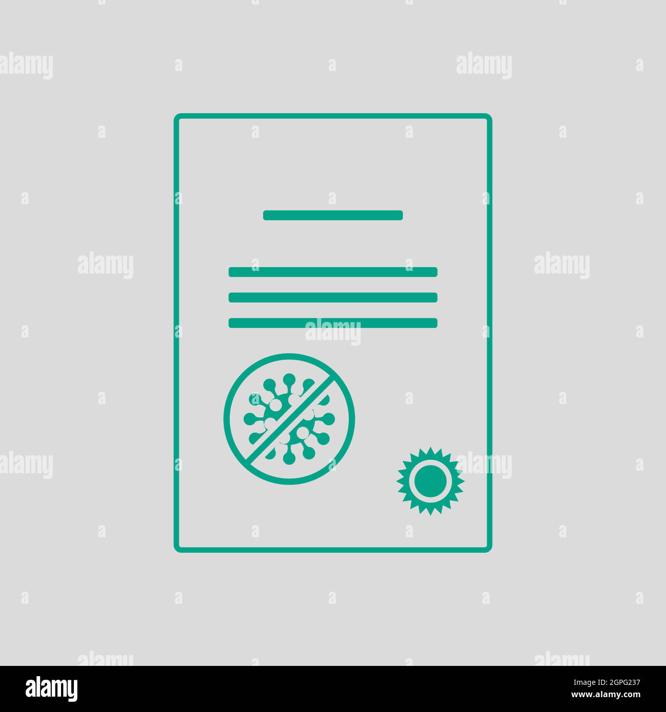 Corona negative test icon Stock Vector Images - Alamy