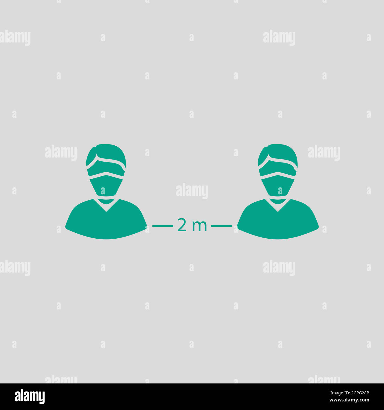 Social Distance Icon Stock Vector Image & Art - Alamy