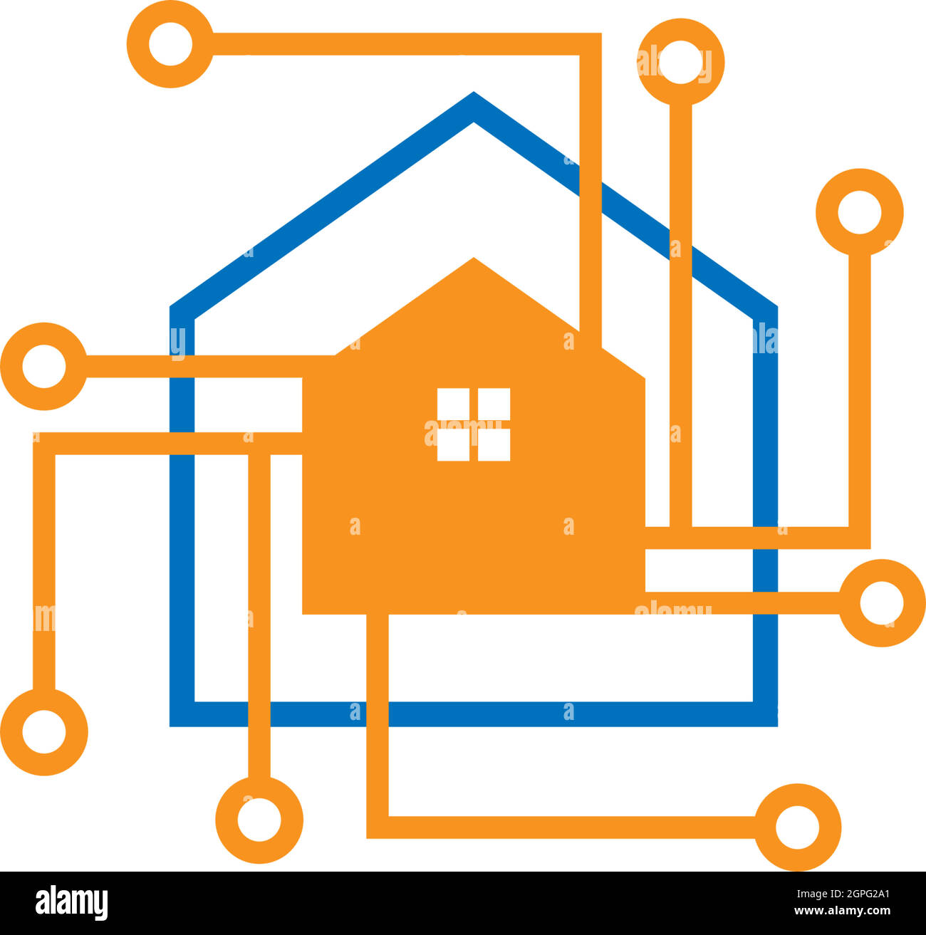 Smart Home logo icon design concept illustration template Stock Vector ...