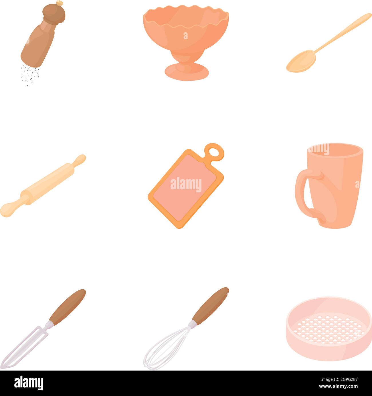 Cartoon style rolling pin Stock Vector Images - Alamy