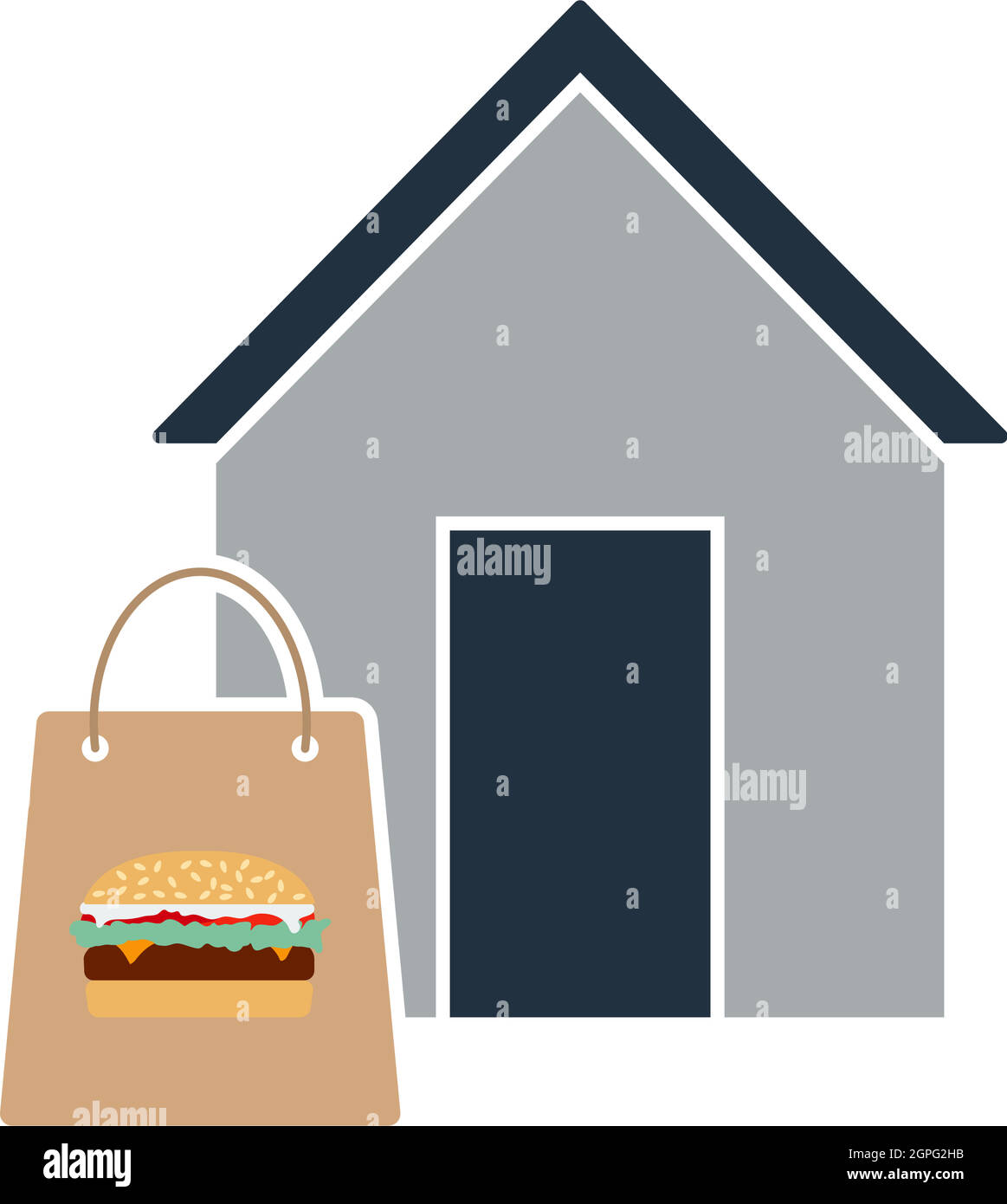 Supermarket delivery home Cut Out Stock Images & Pictures - Alamy