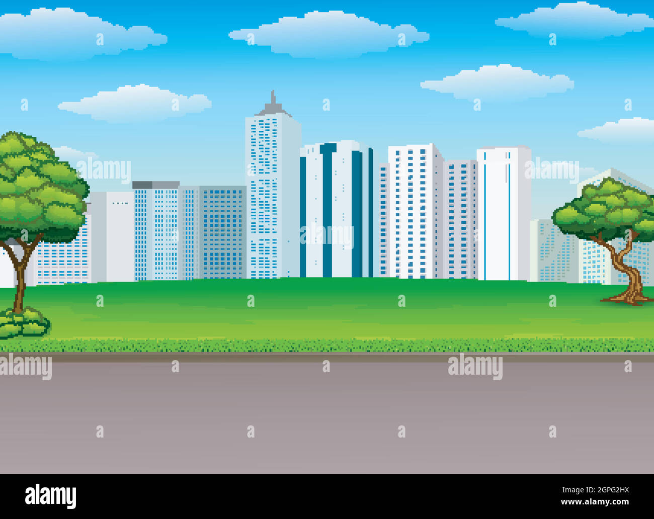 Central park office building Stock Vector Images - Alamy